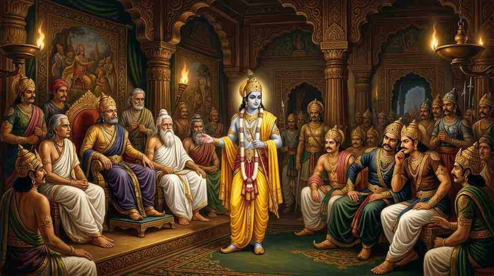 Mahabharata Udyoga Parva - मन्त्रिभिर मन्त्रितं सार्धं तवया यत पृथुलॊचन ...